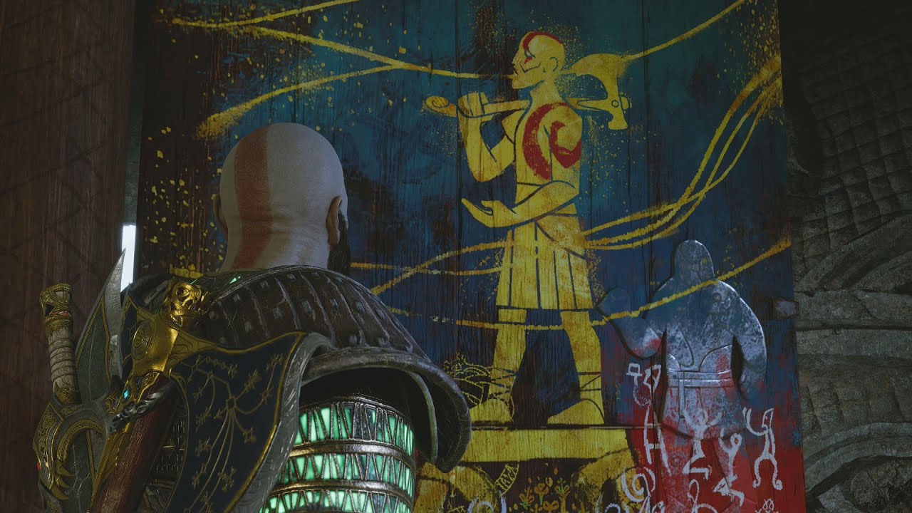 Kratos Crying After Seeing Future Prophecy Of Being Honored As A Hero ...