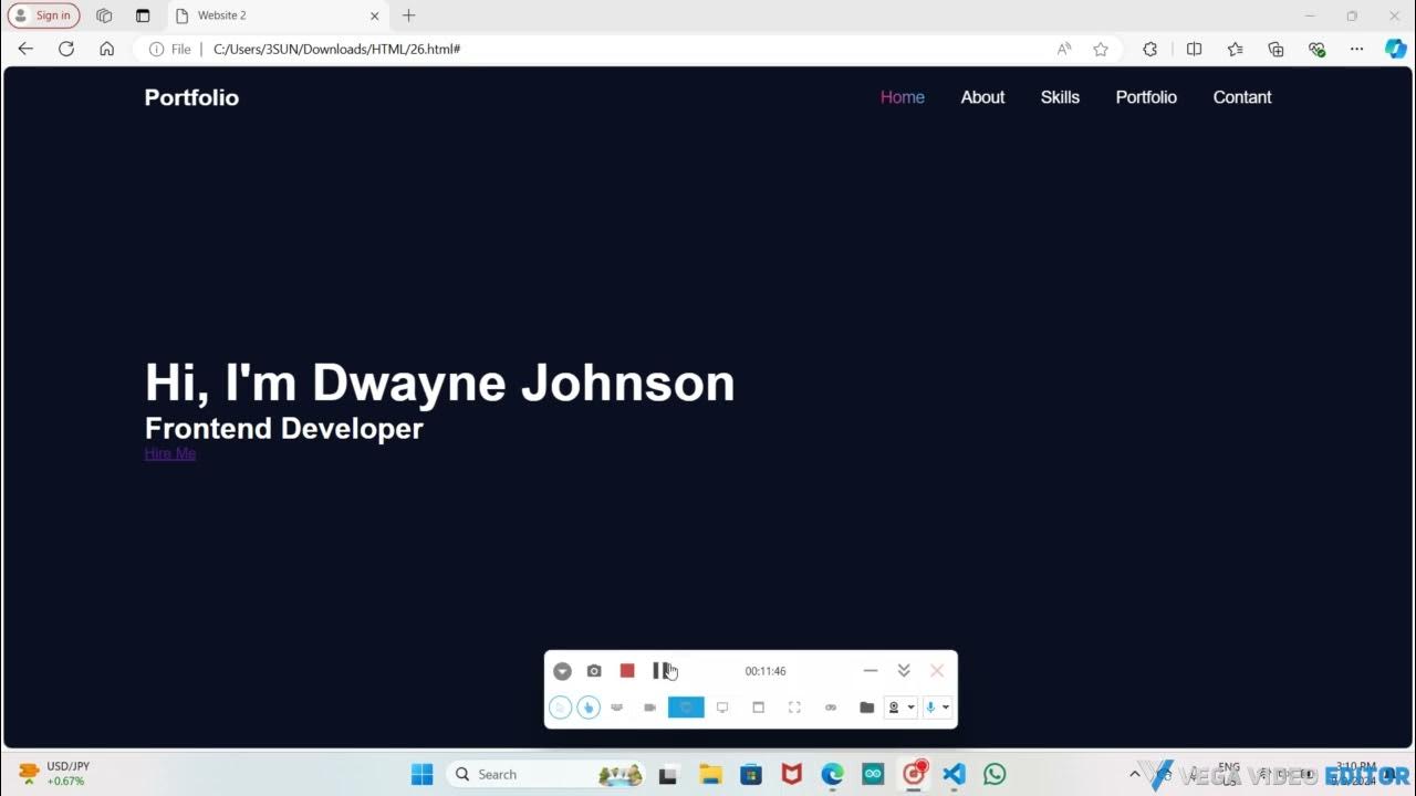 HTML & CSS Project 26: 'Website 2' Created by Trishanth Kumar - YouTube