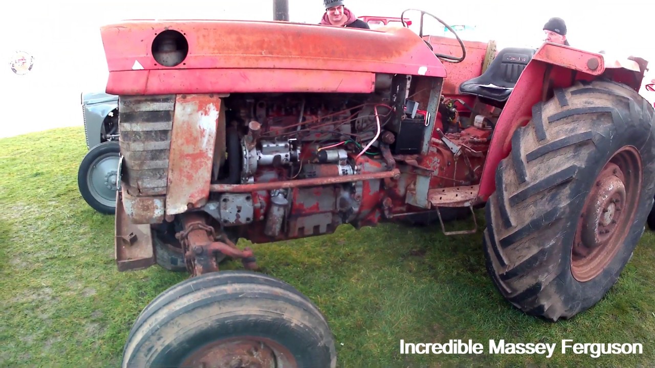 1968 Massey Ferguson 175S 3.9 Litre 4-Cyl Diesel Tractor (70 HP) - YouTube