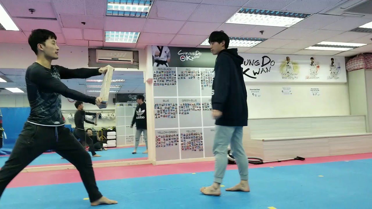 Wood Breaking - Back Kick - YouTube