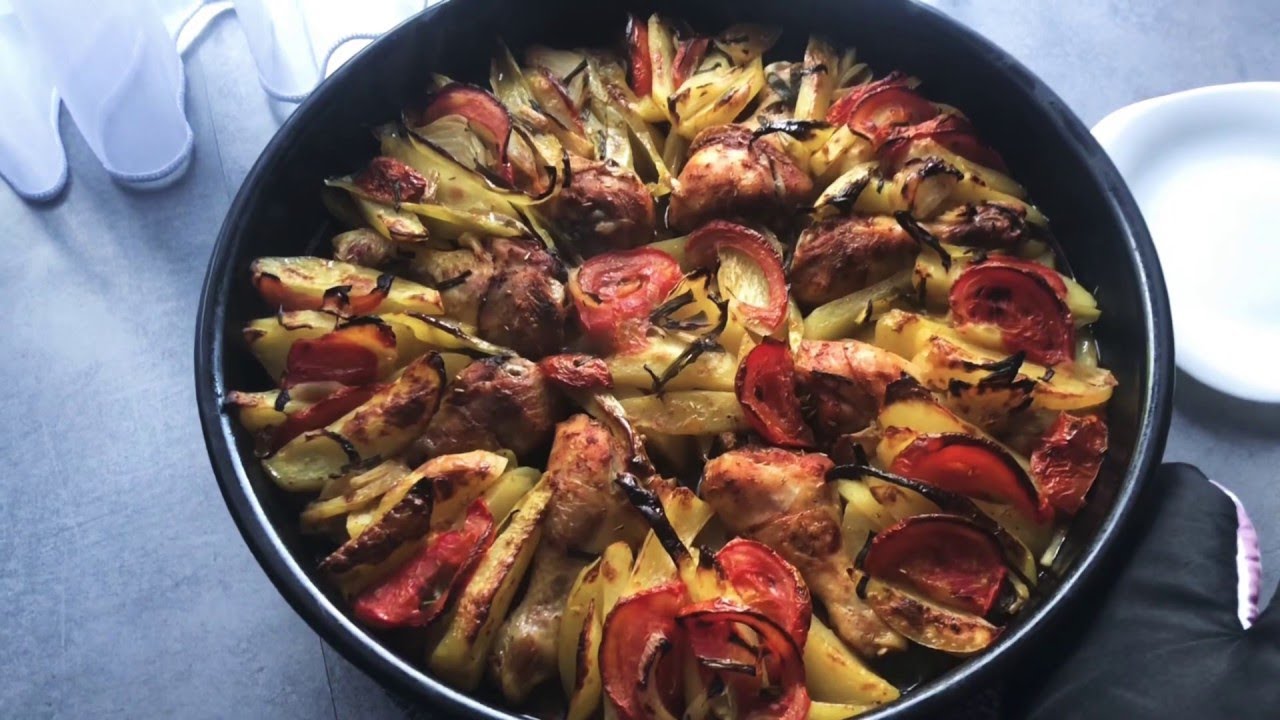 Patate me Kofsha pule ne Tav te shpejta - YouTube