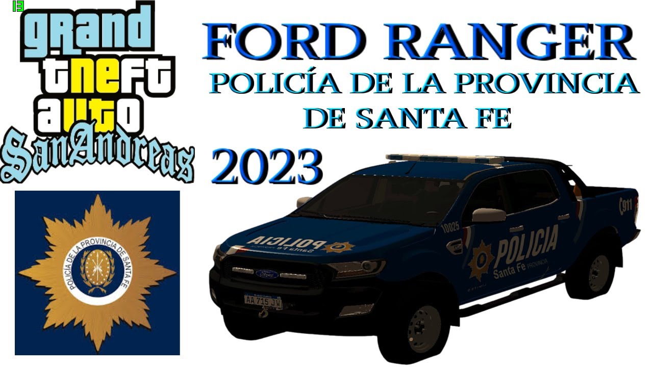 Ford Ranger de Policía de Santa Fe 2023 para GTA San Andreas ...