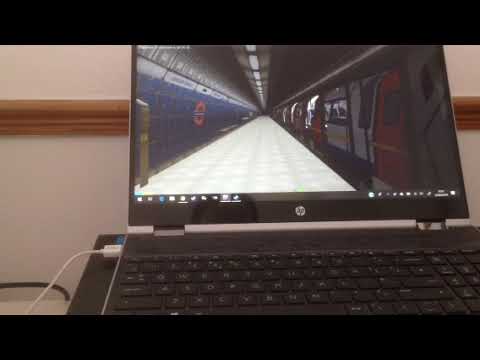 OpenBVE London Underground jubilee line 1995 stock arrives and departs ...