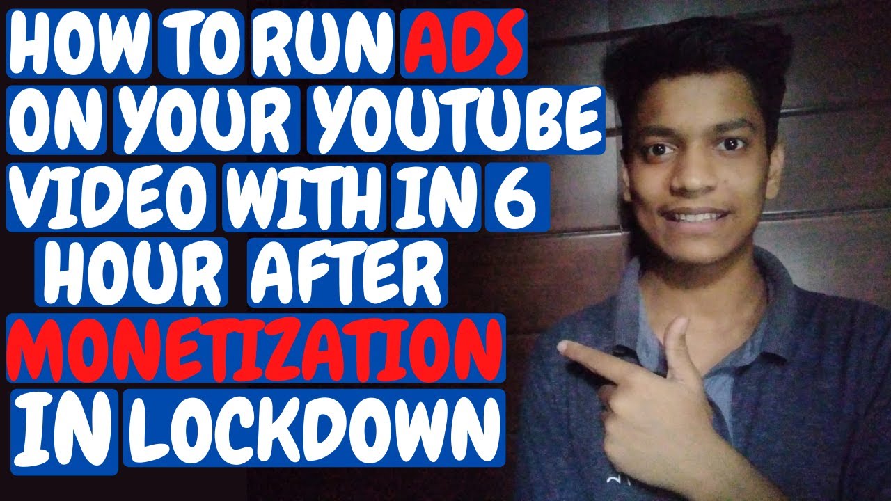 How To Run ads On Your Video|| best method - YouTube