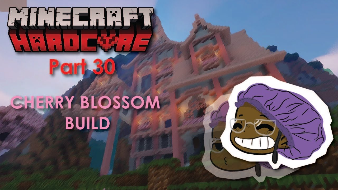 Cherry Blossom House! (Stairs) - Hardcore Minecraft (Part 30) - YouTube