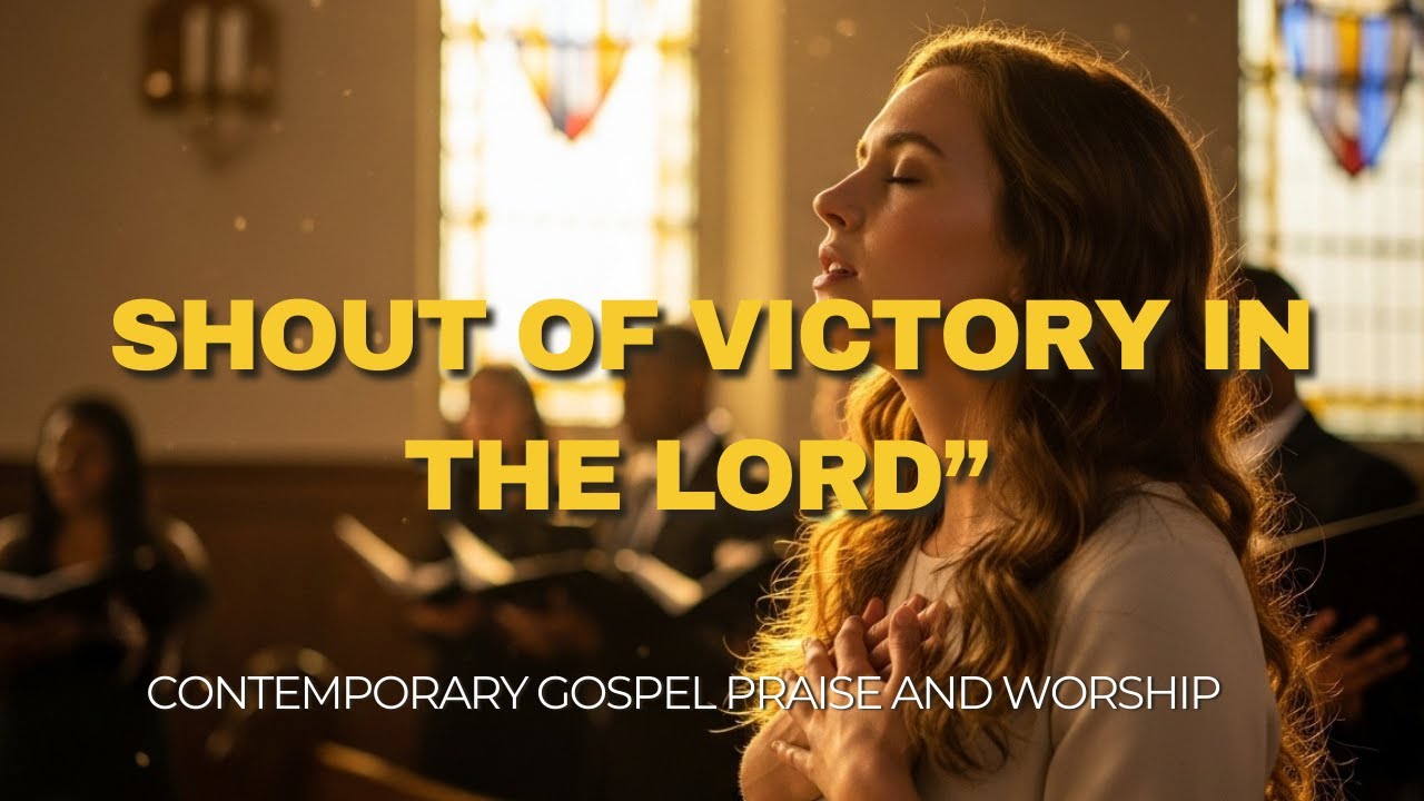 Shout of Victory in the Lord | Powerful Worship Lyric Video - YouTube