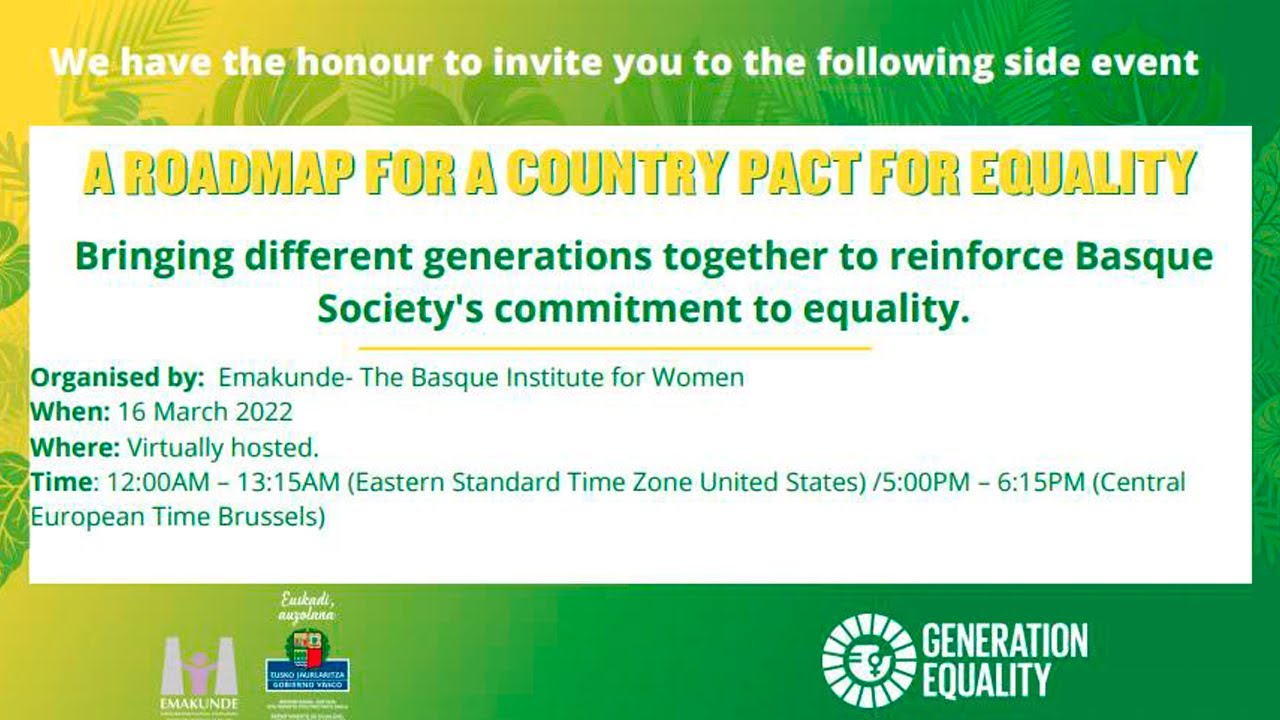 Generation Equality ️ A roadmap for a country pact for equality (CSW66 ...