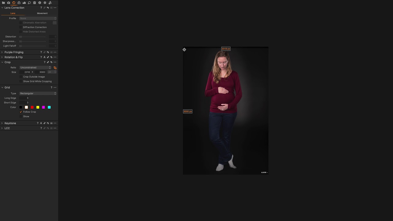 How To Show Grid While Cropping - YouTube