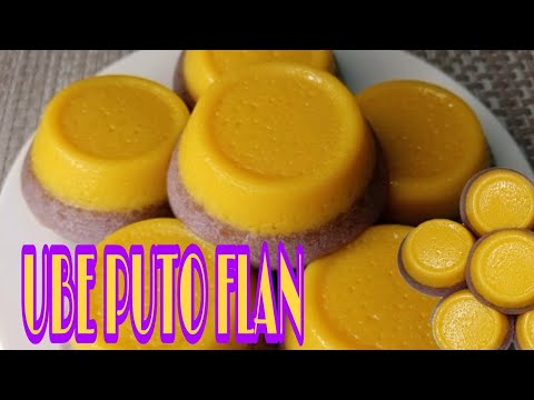 HOW TO MAKE UBE PUTO FLAN || PUTO FLAN RECIPE || UBE RECIPE|| My Kusina ...