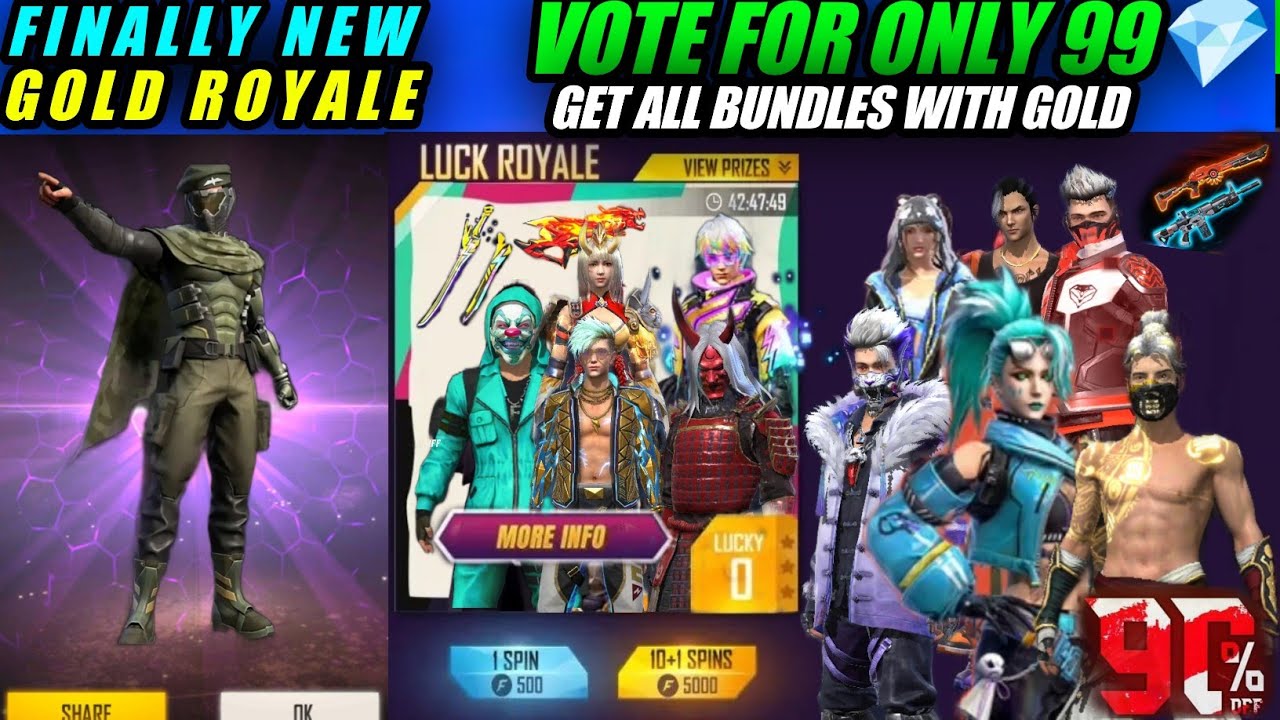 Get Bundles With Gold 😍 | Finally new gold royale free fire | Free fire ...