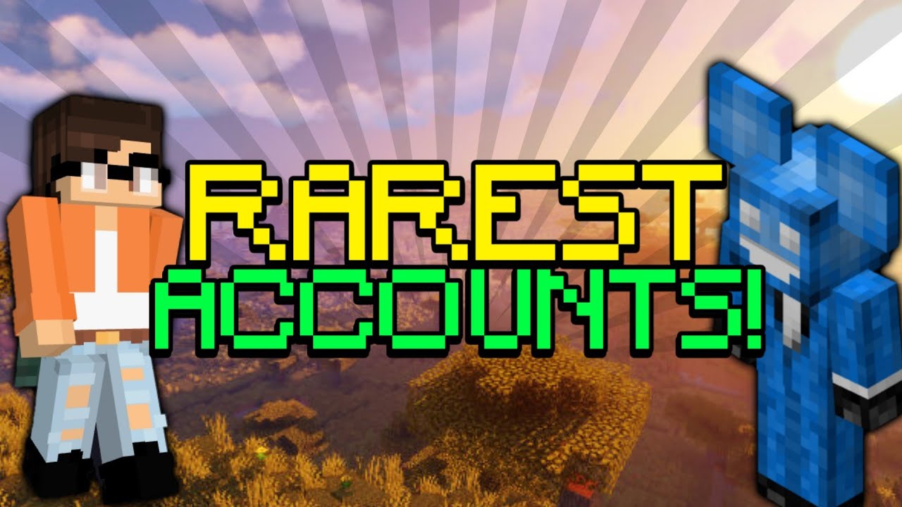 9 of The RAREST Minecraft Accounts EVER! - YouTube
