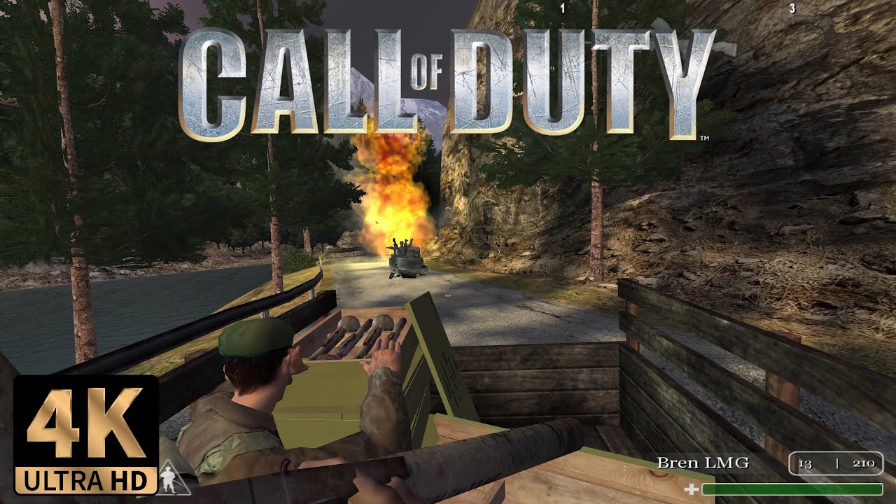 Call of Duty (2003) | #12 Eder Dam Getaway | PC Gameplay 4K - YouTube