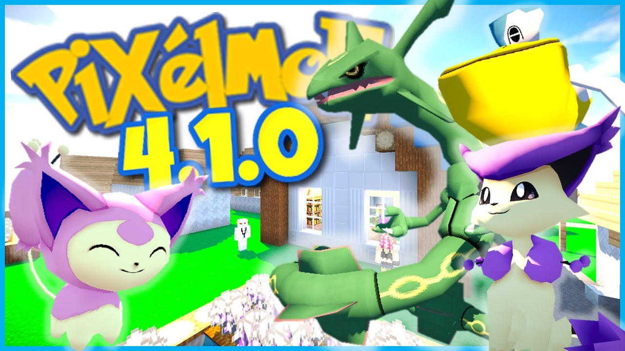 MINECRAFT PIXELMON 4.1.0 UPDATE SHOWCASE SKITTY PELIPPER NEW RAYQUAZA ...