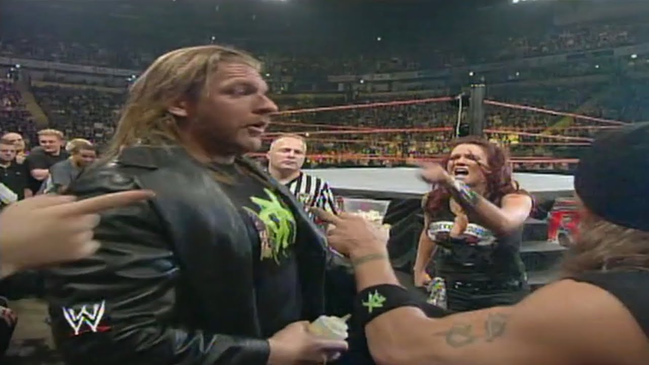 Triple H squirts Lita with mustard! - Raw November 13 2006 - YouTube
