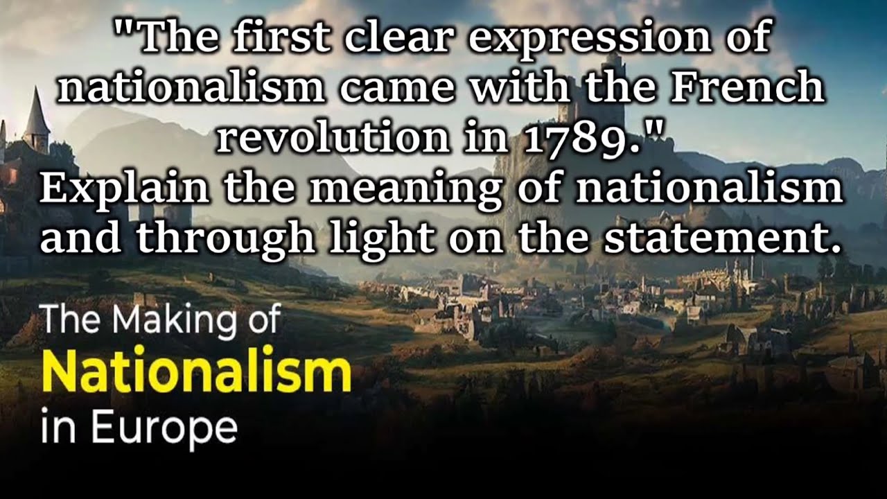 Nationalism came with the French Revolution - YouTube