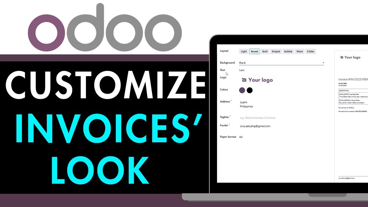 How to Customize the Look of Your Invoices in Odoo 2025 (FULL GUIDE ...