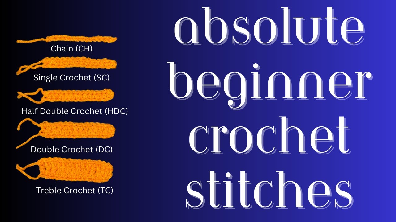 Beginner Crochet Stitch Lessons - YouTube