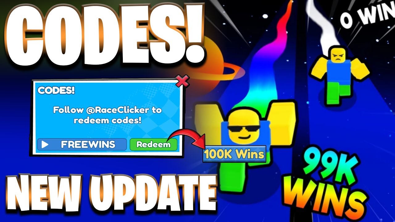 *NEW* ALL WORKING UPDATE CODES FOR RACE CLICKER! ROBLOX RACE CLICKER ...