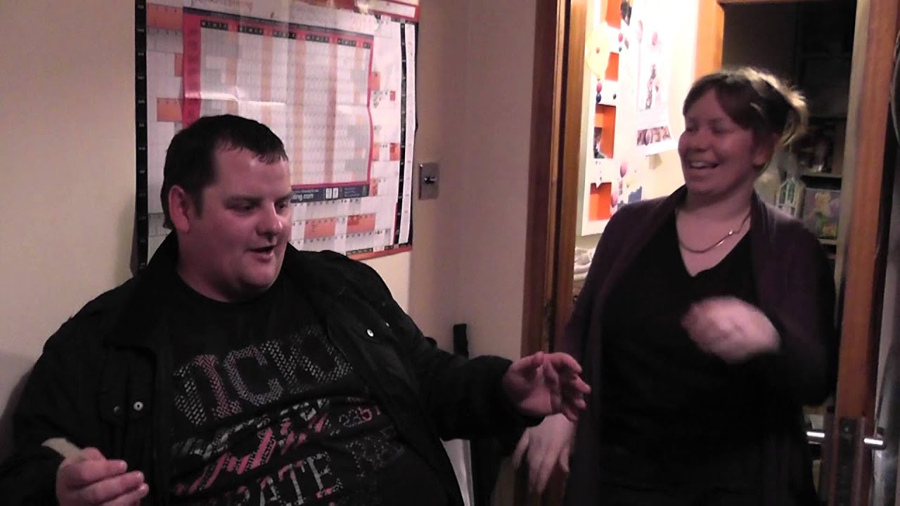 Lisa Ruth Lyall and Paul Innes attempting an interview at AoG Central ...