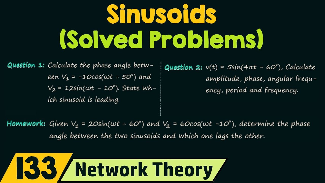 Sinusoids (Solved Problems) - YouTube