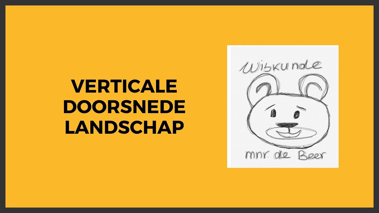 Verticale doorsnede landschap - YouTube