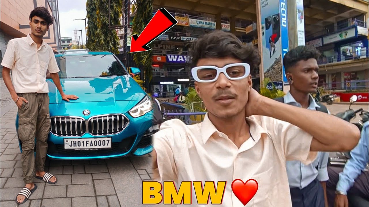 BMW Dekhne ke baad girls reaction 😍 || Ranchi Funny Vlog video 😂 - YouTube