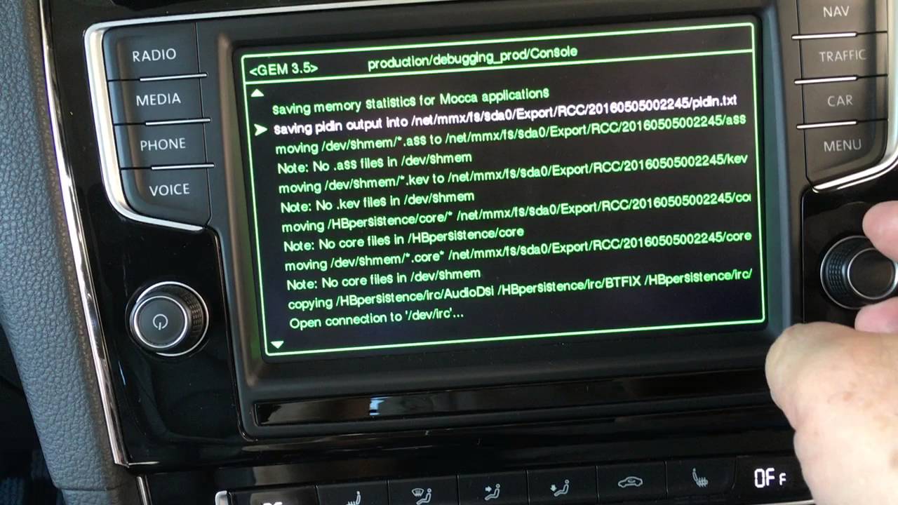 Discover Pro(MIB1) GEM menu - YouTube