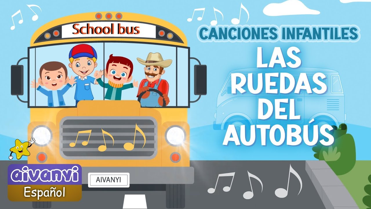 Las Ruedas del Autobús | Canciones Infantiles | Aivanyi Español - YouTube
