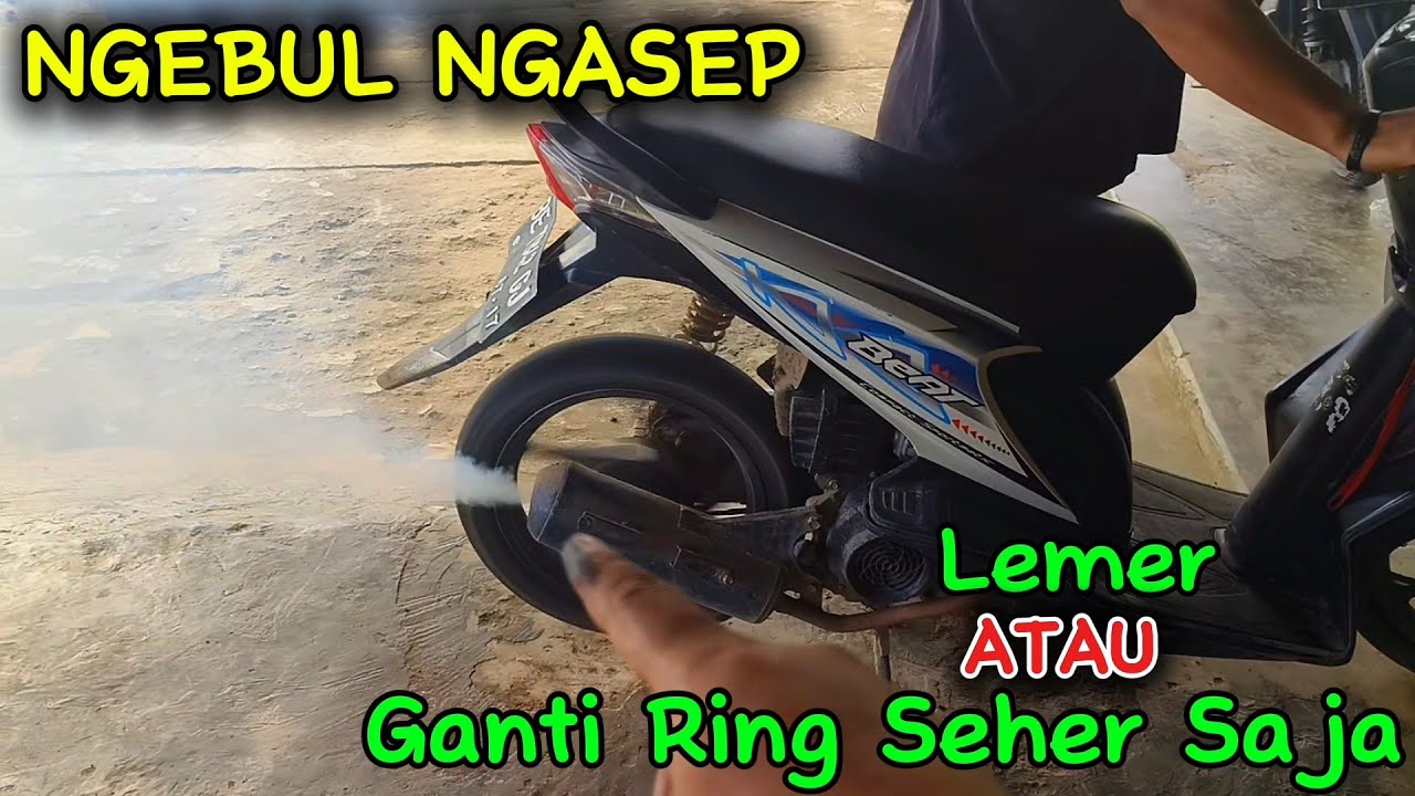 MESIN MOTOR METIK NGEBUL NGASEP ‼️ LEMER ATAU GANTI RING SEHER SAJA ⁉️ ...