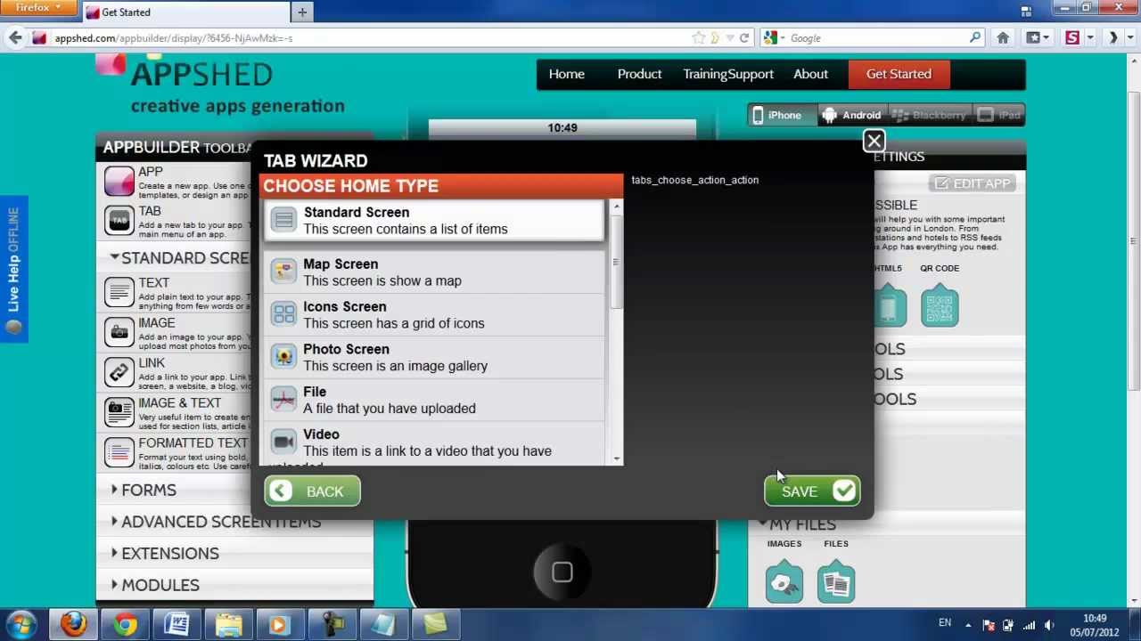 5 - AppShed Basics: Creating Further Tabs - YouTube