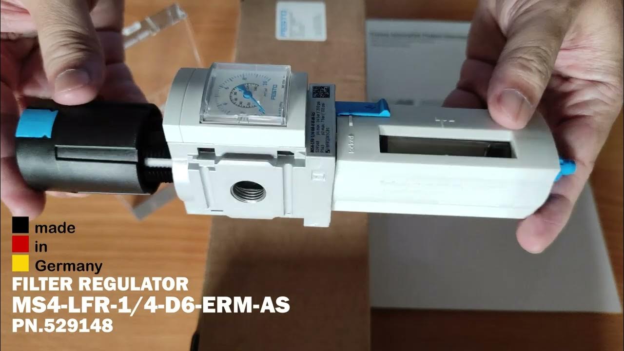 Festo Filter Regulator Ms4 Lfr 1 4 D6 Erm As Pn 529148 Youtube