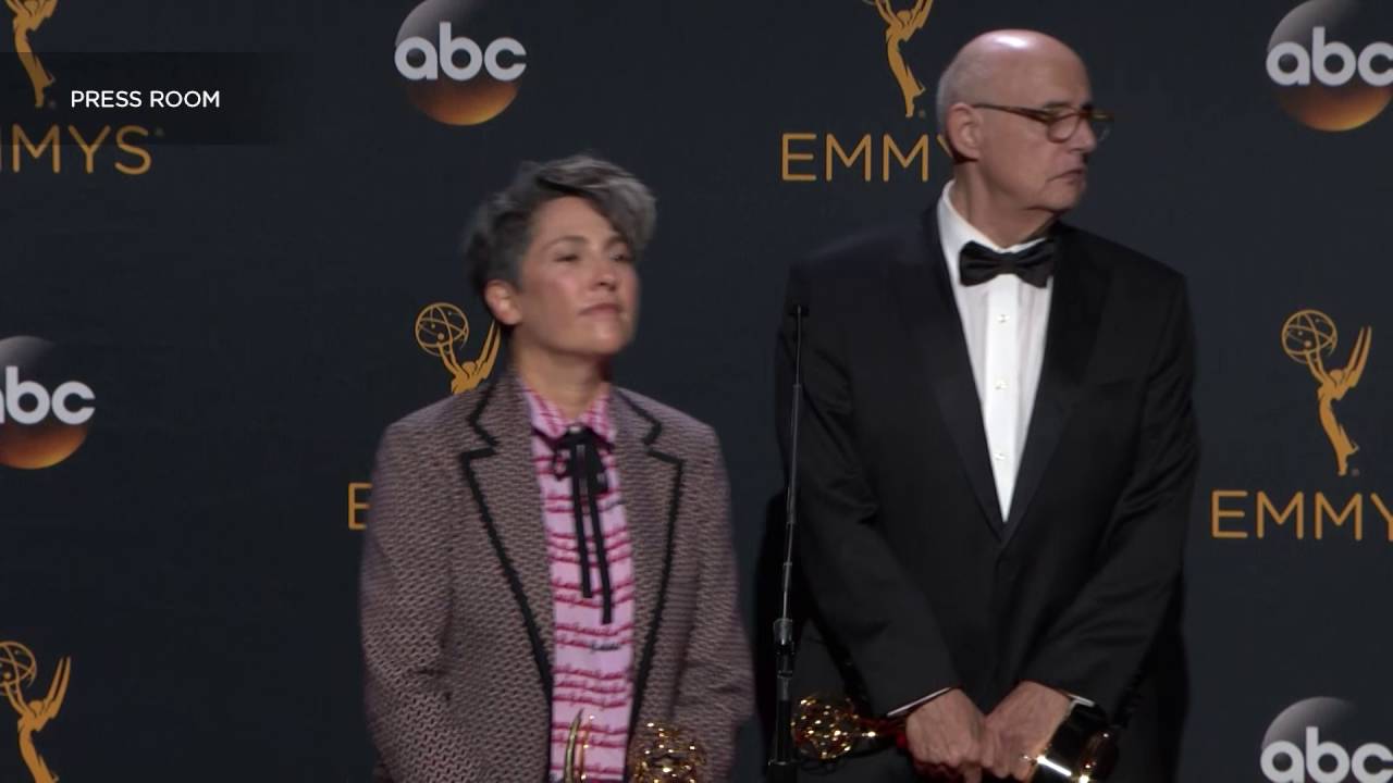 Emmy winners Jill Soloway and Jeffrey Tambor ("Transparent") in press ...