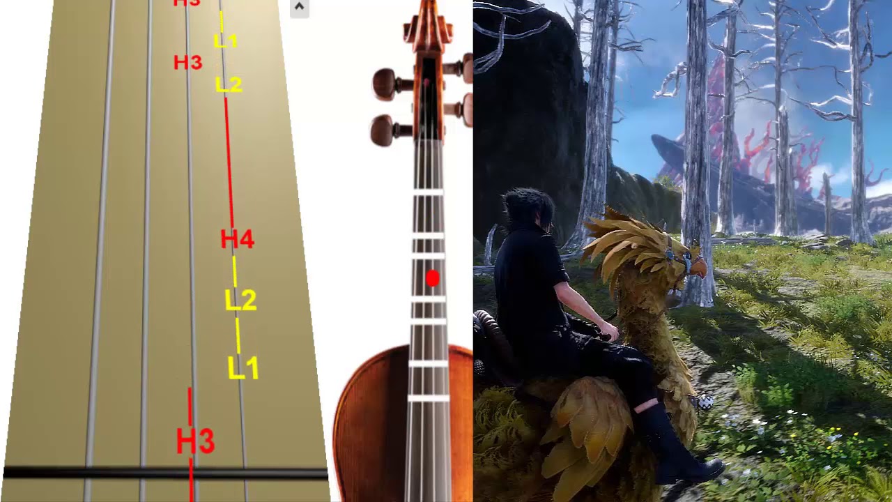 somnus final fantasy xv en Violín|tab,tutorial,partitura,como tocar|HD ...