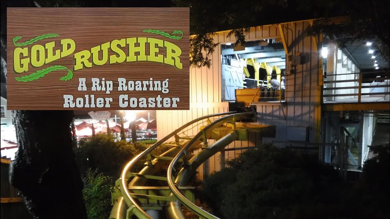 The Gold Rusher at Six Flags Magic Mountain (6/16/2019) (Nighttime Off ...