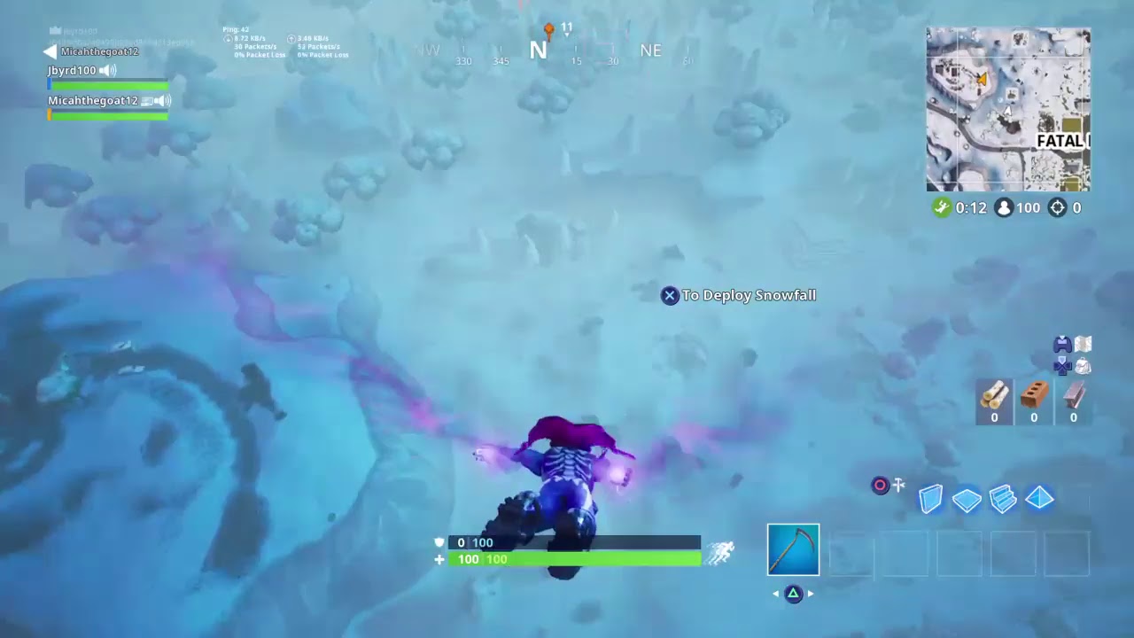 The ice storm Event RIGHT NOW in FORTNITE polar peak Sphere Event ...