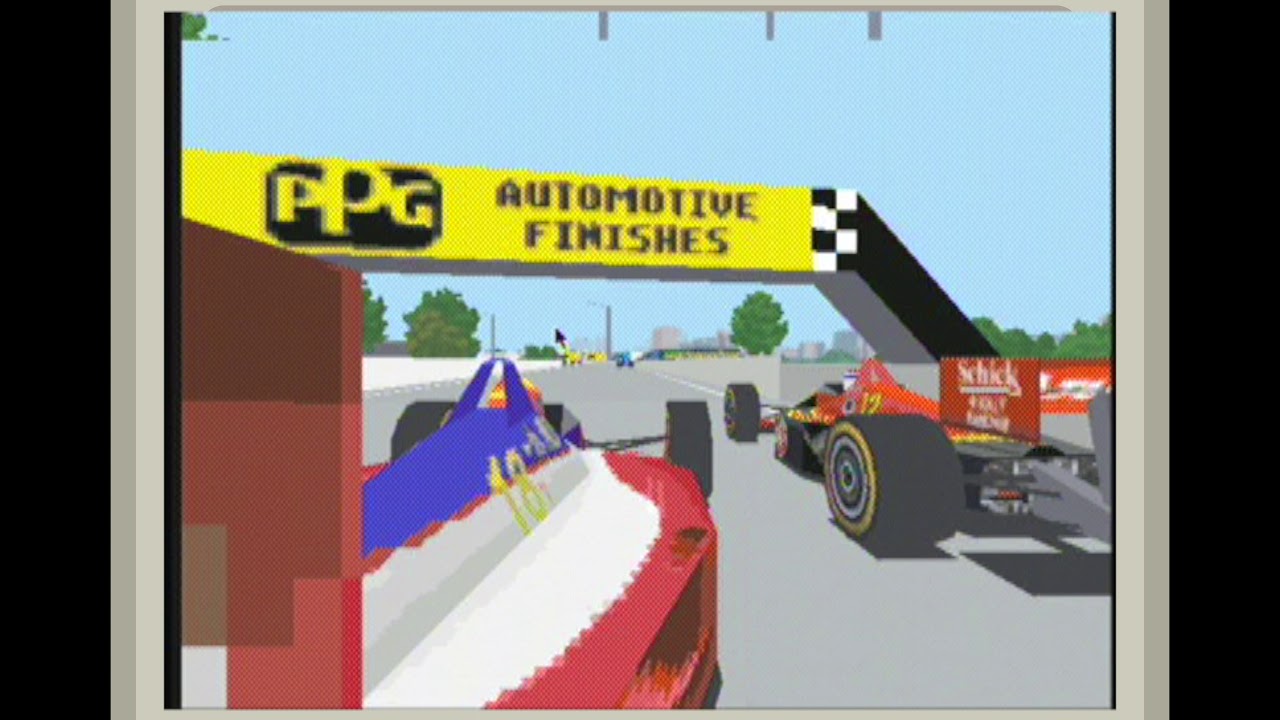 Playing the 1996 Papyrus Indy Car Racing II - YouTube