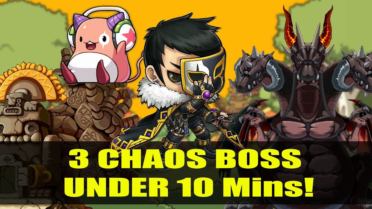 Maplestory m - 3 Chaos Bosses Under 10 mins - YouTube