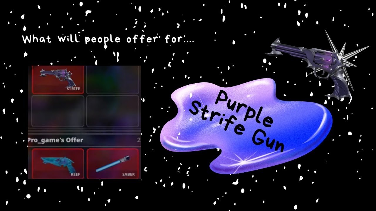 Trading Purple Strife Gun | Murder vs Sherrif Duels - YouTube