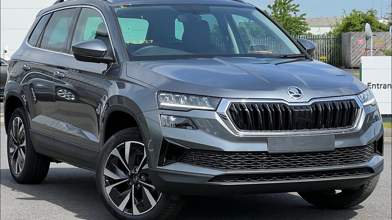 Brand New Skoda Karoq Facelift 1.0TSI SE L Graphite Grey Metallic - YouTube