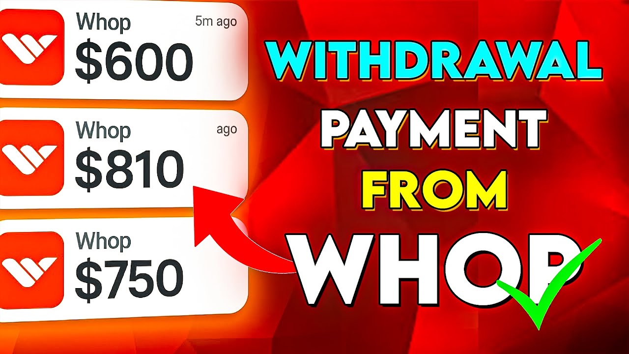 Latest | How to Withdraw Money from Whop in India | Whop Payment Setup ...