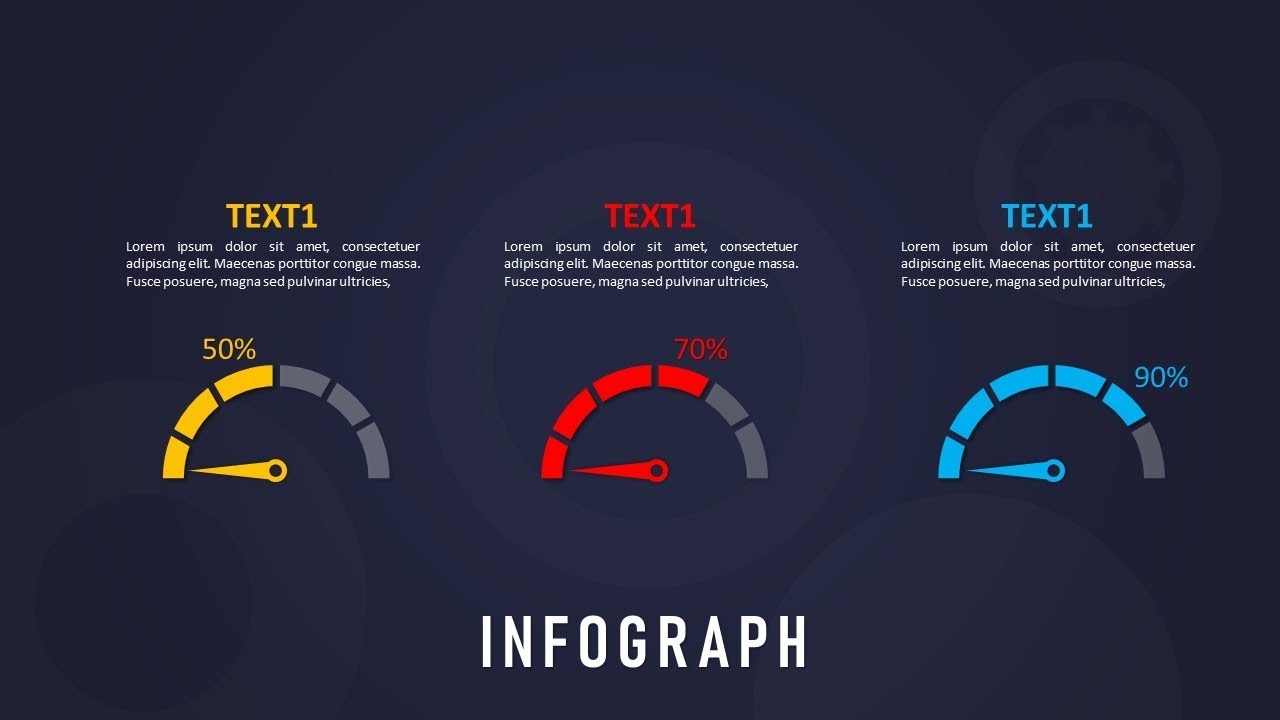 ANIMATED INFOGRAPHIC SLIDE DESIGN (Meter Graph) ON POWERPOINT - YouTube