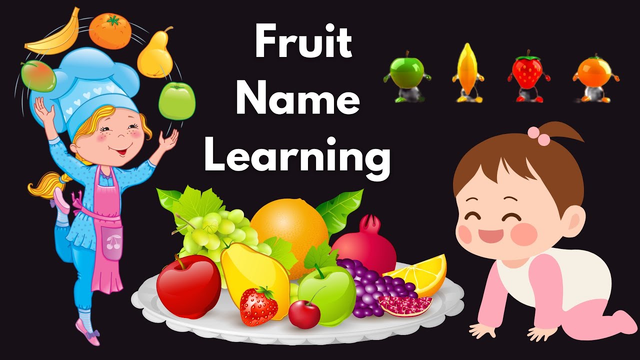 Fruit Name learning for baby | Fun learning fruit | Preschool learning ...
