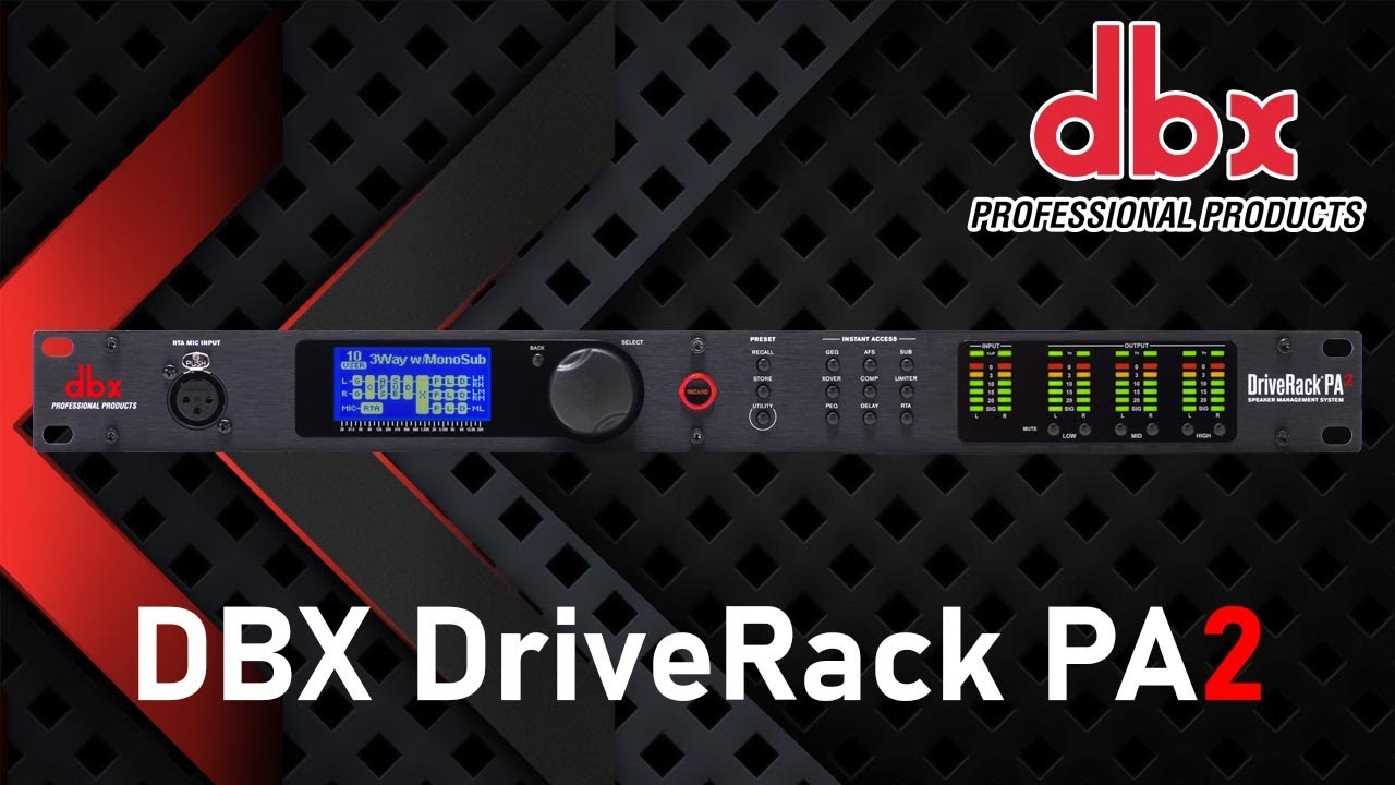 DBX Driverack PA2 รีวิวภายนอก ภายในเครื่อง - YouTube