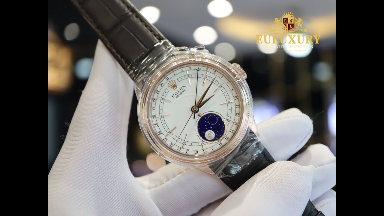 Rolex Cellini 5055 Rose Gold Moon Phase - EU LUXURY - YouTube