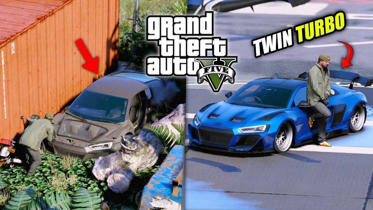 MODIF & RESTORASI MOBIL SUPERCAR RONGSOK YANG SUDAH TERBENGKALAI GTA 5 ...