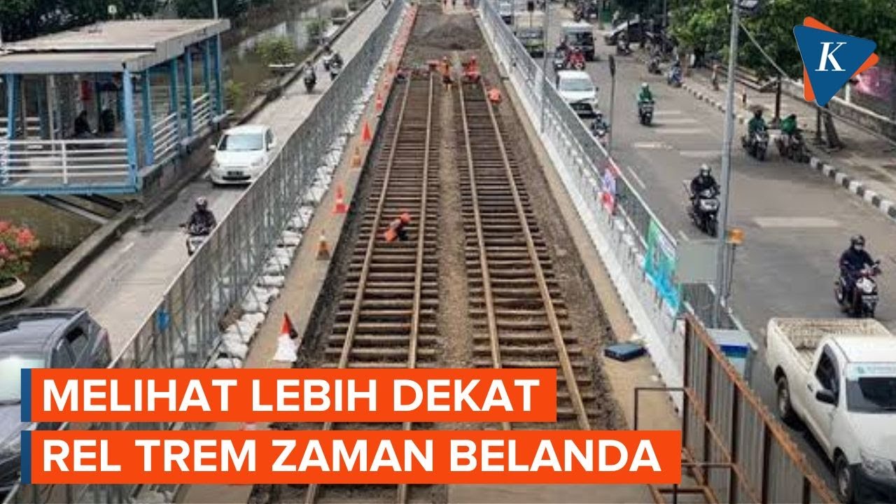 Penampakan Rel Trem Zaman Belanda yang Ditemukan di Proyek MRT - YouTube