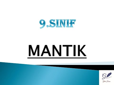 MANTIK   ( Bağlaçlar Soru Çözümü )  9.SINIF MATEMATİK  #matematik #mantik #lise