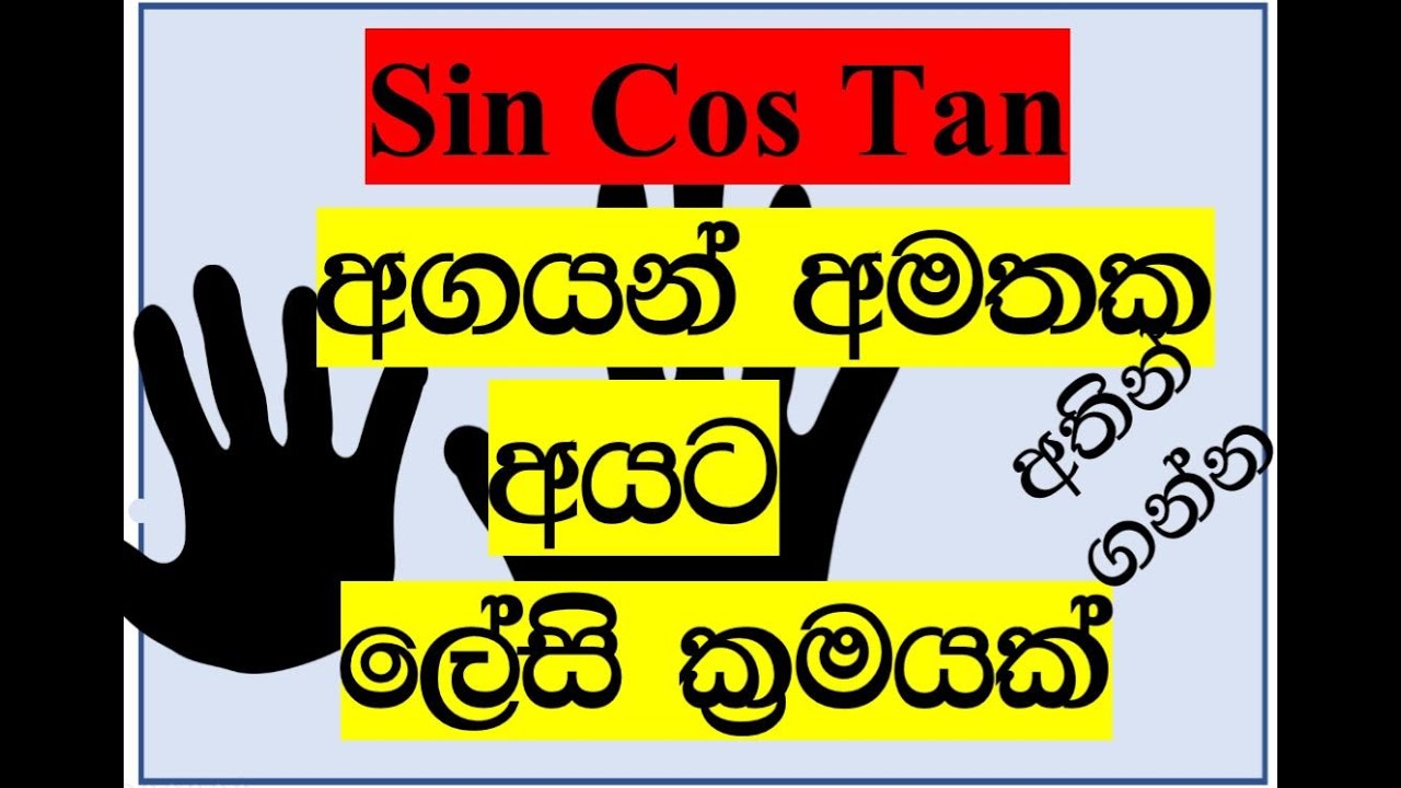 Simple Hand Trick for Memorizing Values | Hand Trick | Trigonometry ...