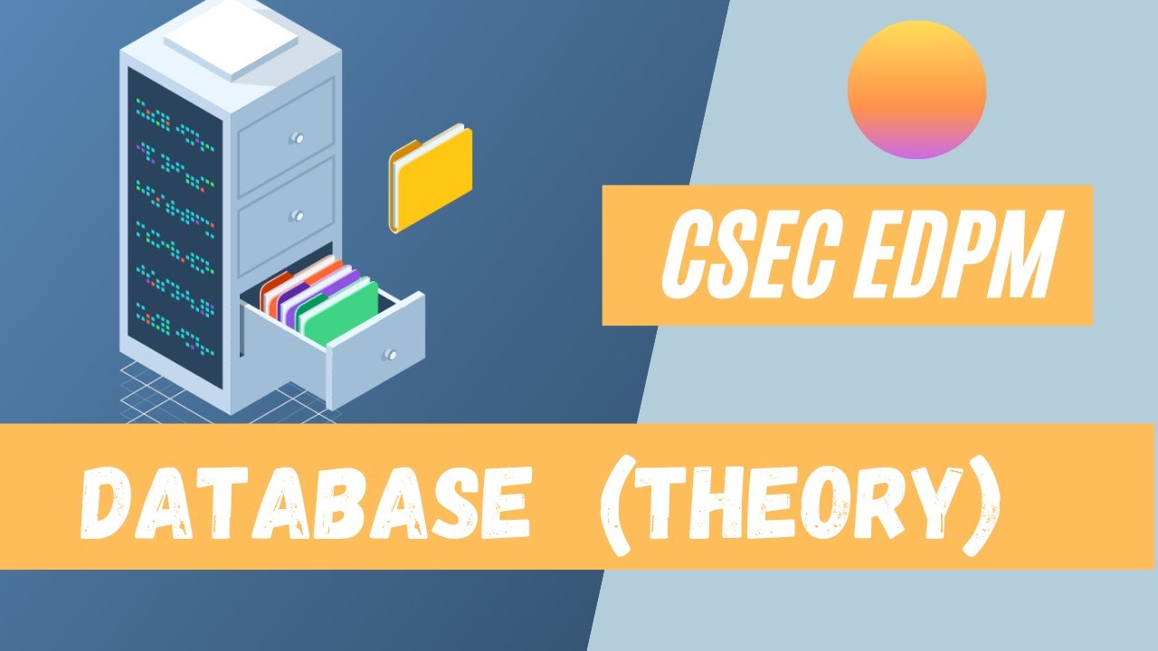 CSEC EDPM| Database |Theory - YouTube