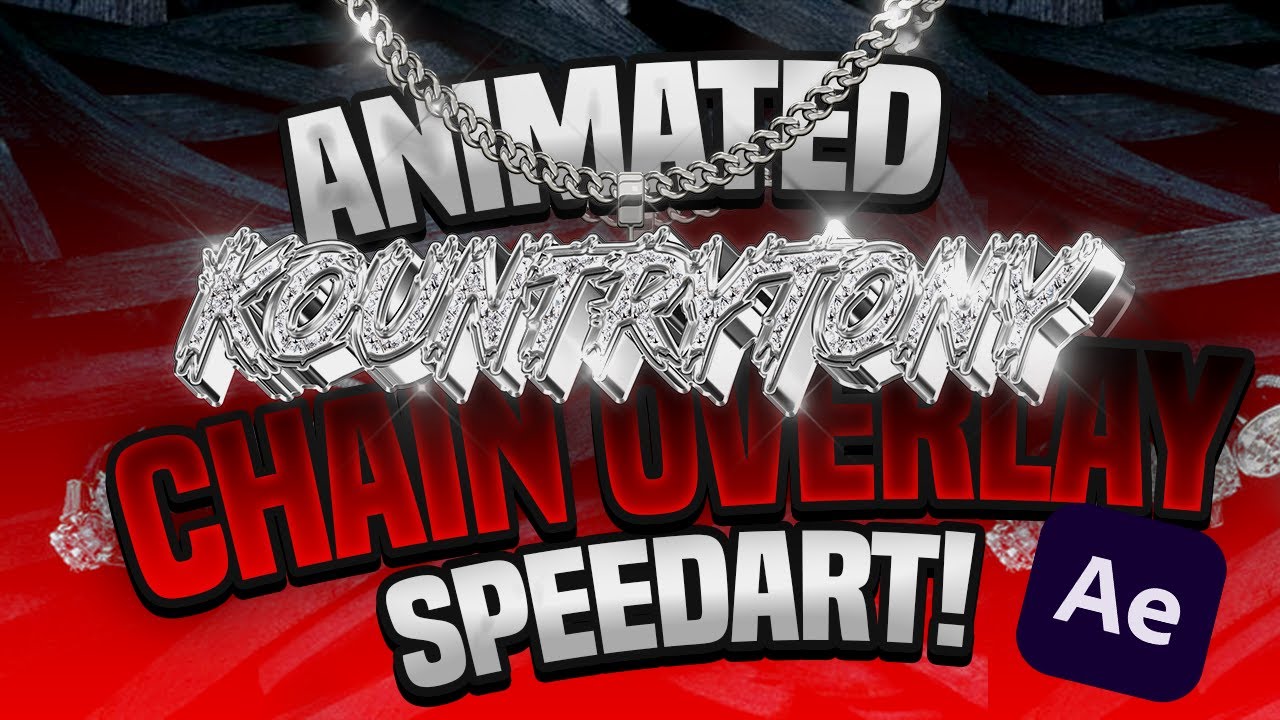 Adobe After Effects: Animated Chain Twitch Name Overlay SPEEDART - YouTube